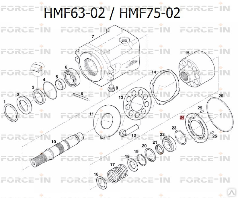 2933240206 Распределитель HMF63-02 / HMF75-02 / HMV75-02 / HMR75-02 ...