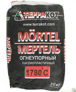 Смесь кладочная огнеупорная Терракот Мертель 20 кг купить за 350 руб ...